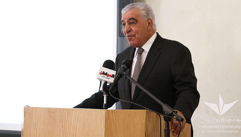 Renowned Egyptologist Zahy Hawass at Heliopolis University